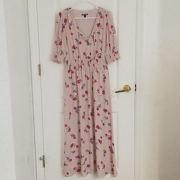 Express | Dresses | Express Pink Floral Maxi Dress | Poshmark
